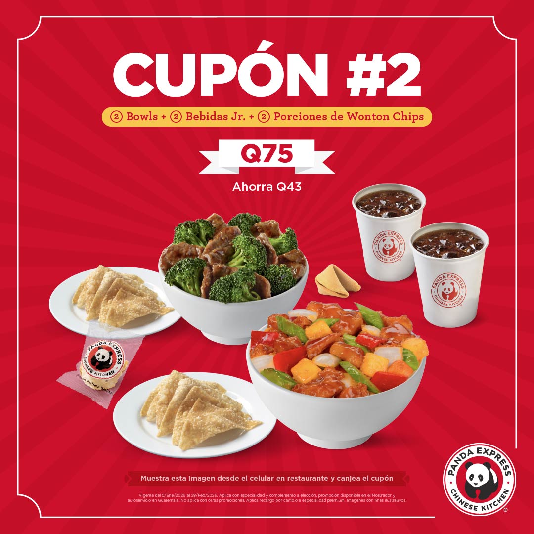 MENÚ Panda Express Guatemala