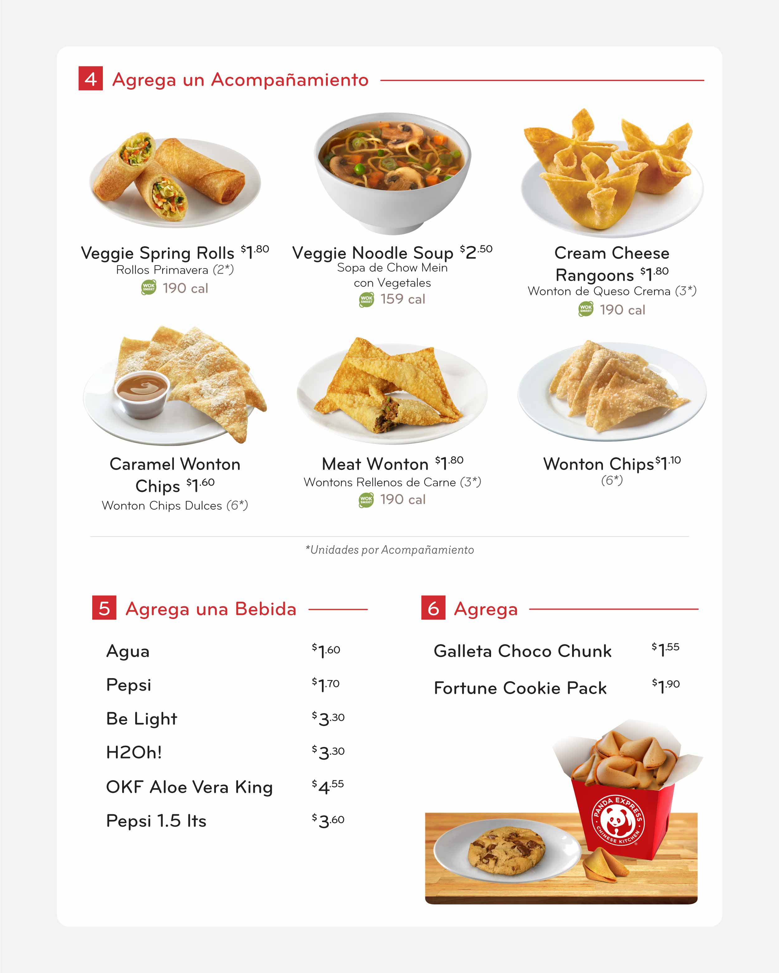MENÚ Panda Express El Salvador